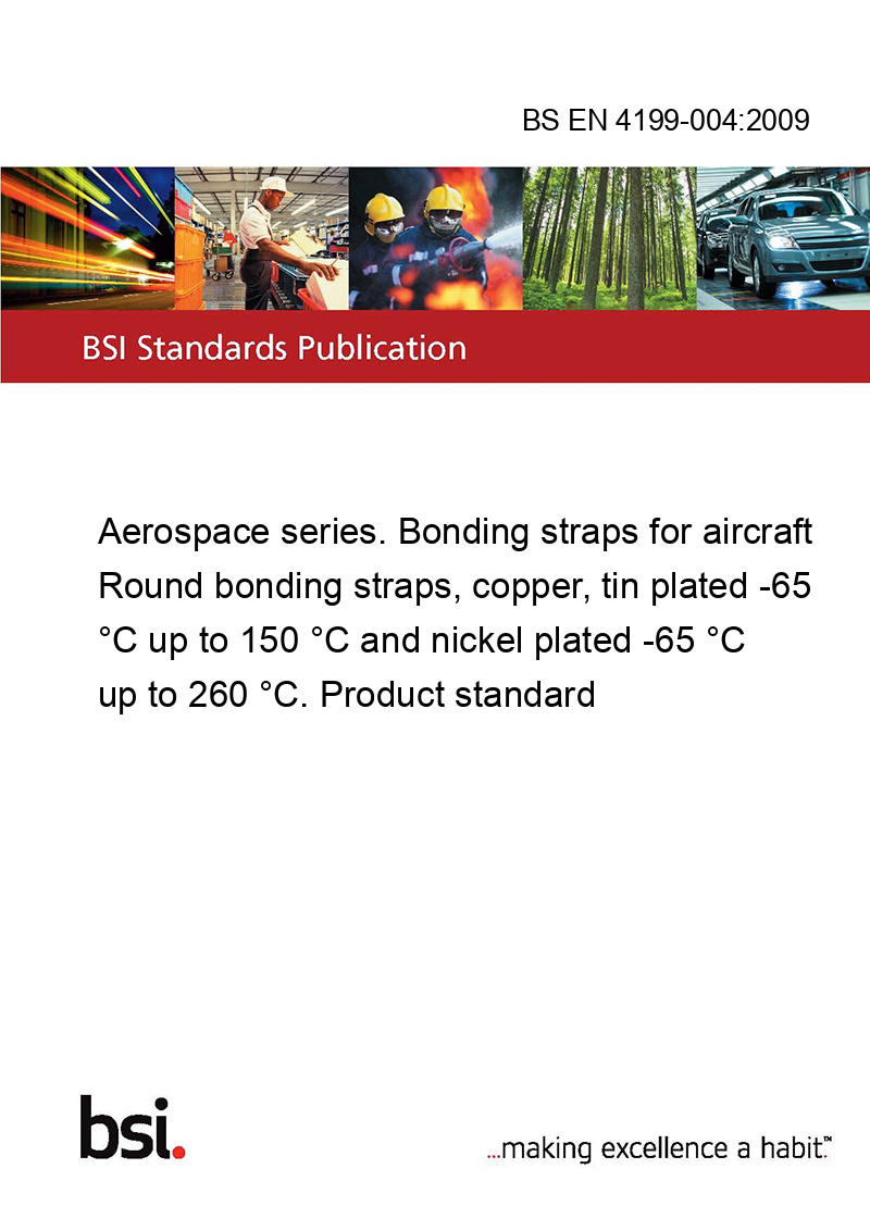 BS EN 4199-004:2009 Aerospace series. Bonding straps for aircraft Round ...