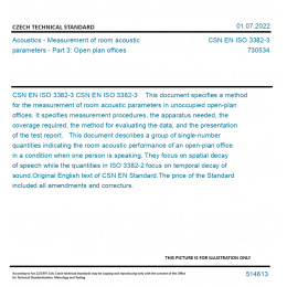 CSN EN ISO 3382-3 - Acoustics - Measurement of room acoustic parameters ...
