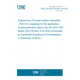 UNE CEN ISO/TR 9241-514:2022