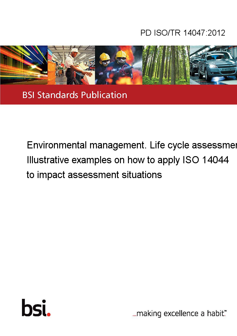PD ISO/TR 14047:2012 Environmental management. Life cycle assessment ...