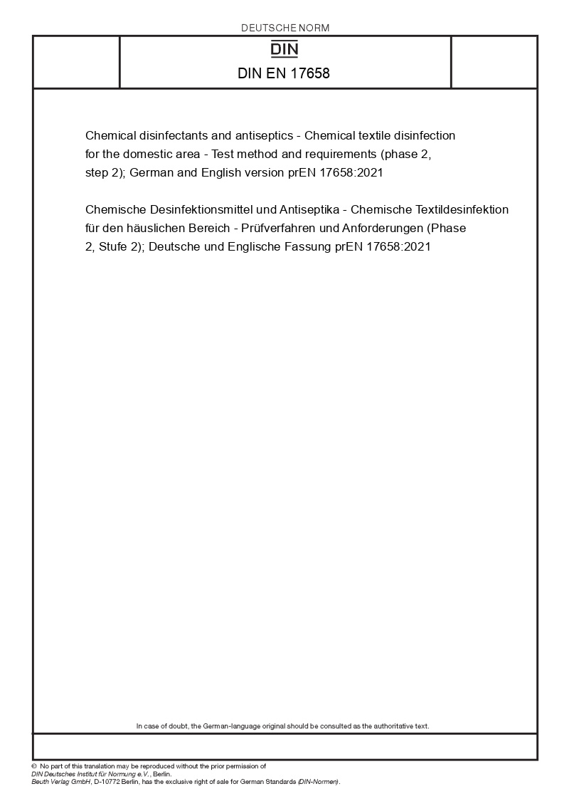 DIN EN 17658 - European Standards