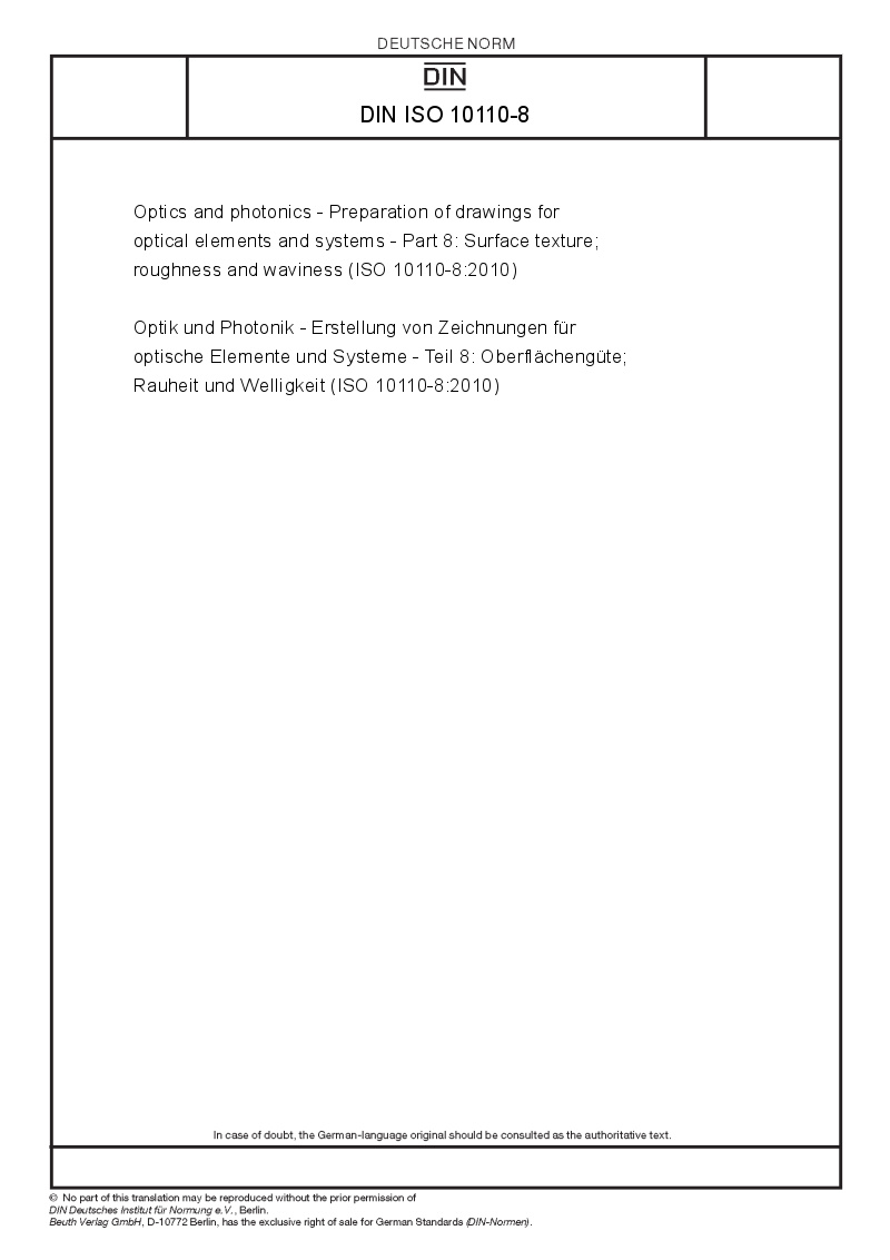 DIN ISO 10110-8