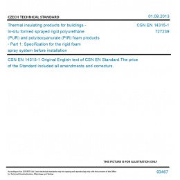 CSN EN 14315-1 - Thermal insulating products for buildings - In-situ ...