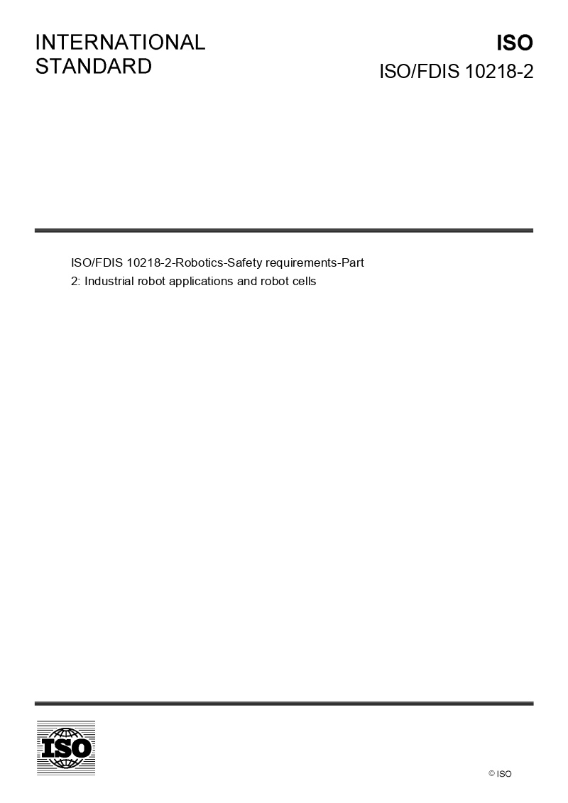 ISO/FDIS 10218-2 ISO/FDIS 10218-2