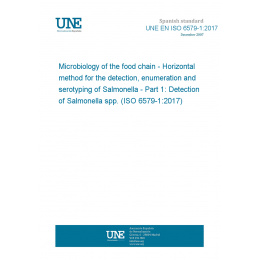 UNE EN ISO 6579-1:2017 Microbiology of the food chain - Horizontal ...