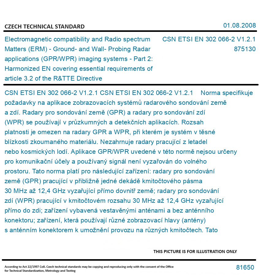 CSN ETSI EN 302 066-2 V1.2.1 - Electromagnetic compatibility and Radio ...