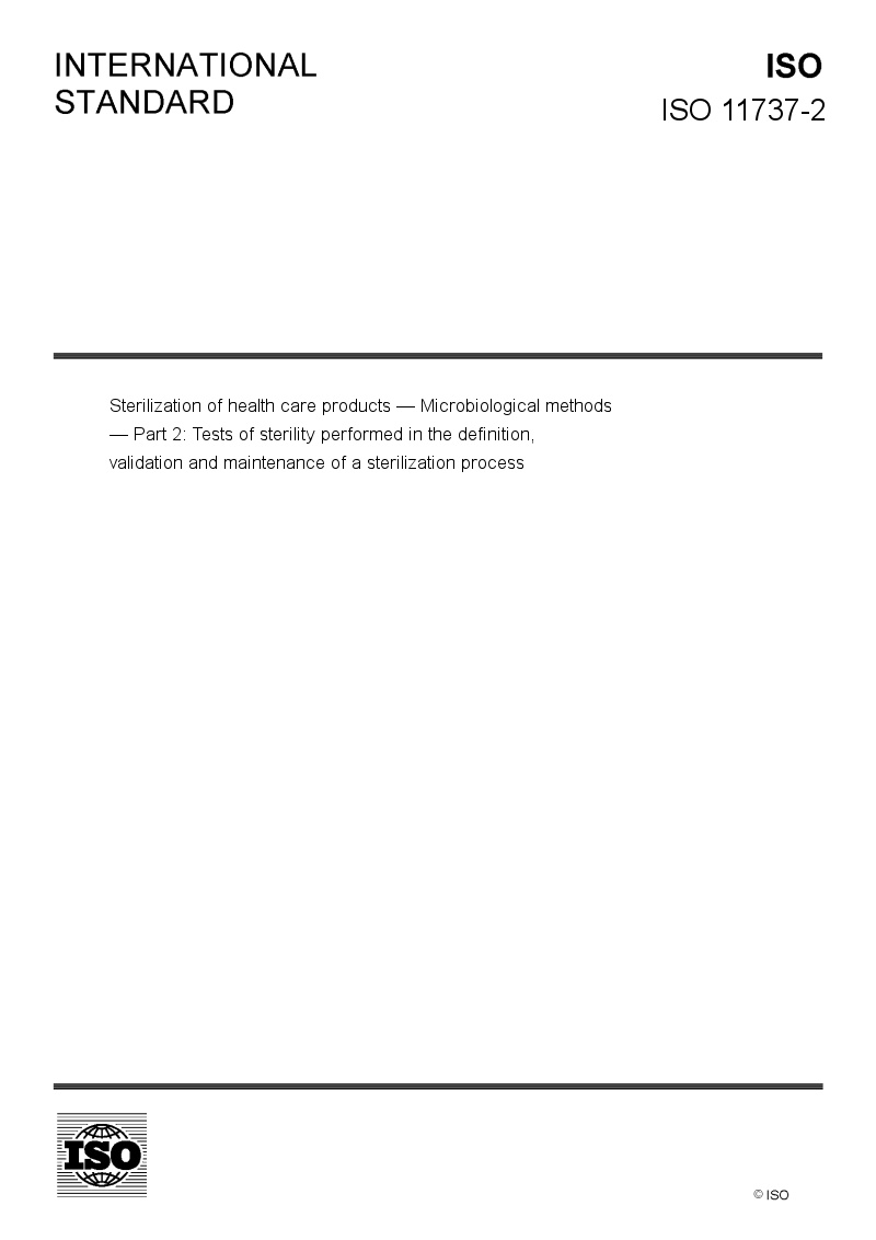 ISO 11737-2 ISO 11737-2