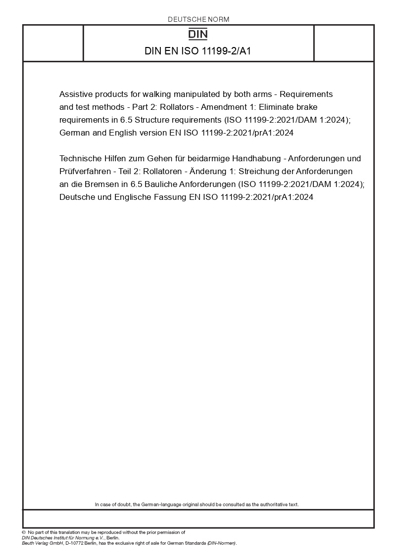 DIN EN ISO 11199-2/A1