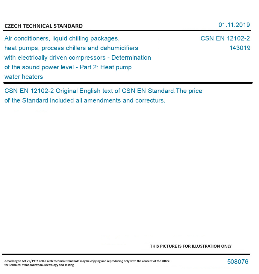 CSN EN 12102-2 - Air conditioners, liquid chilling packages, heat pumps ...