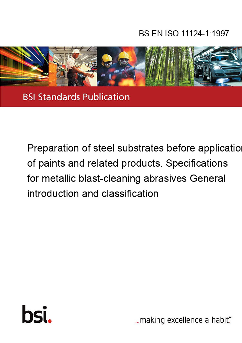 BS EN ISO 11124-1:1997 Preparation of steel substrates before ...