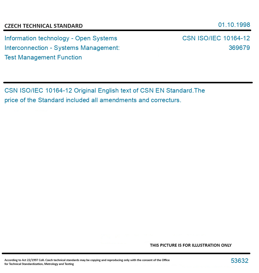 CSN ISO/IEC 10164-12 - Information technology - Open Systems Interconnection - Systems ...