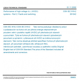 CSN IEC 919-2 - Performance of high-voltage d.c. (HVDC) systems - Part ...