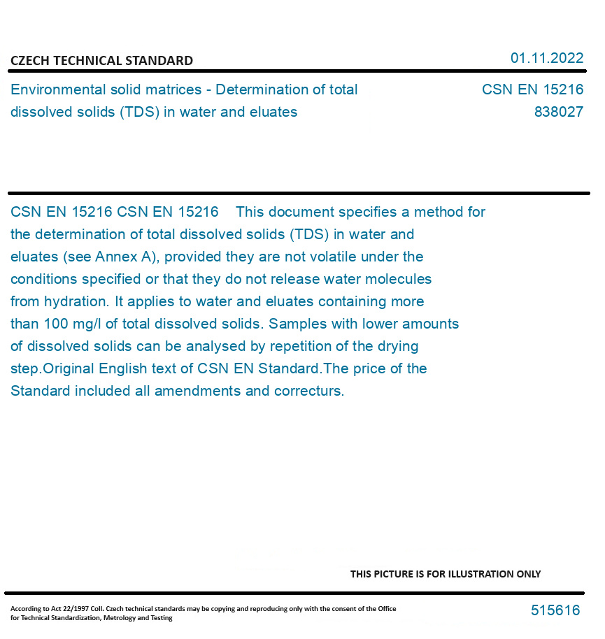 CSN EN 15216 - Environmental solid matrices - Determination of total ...