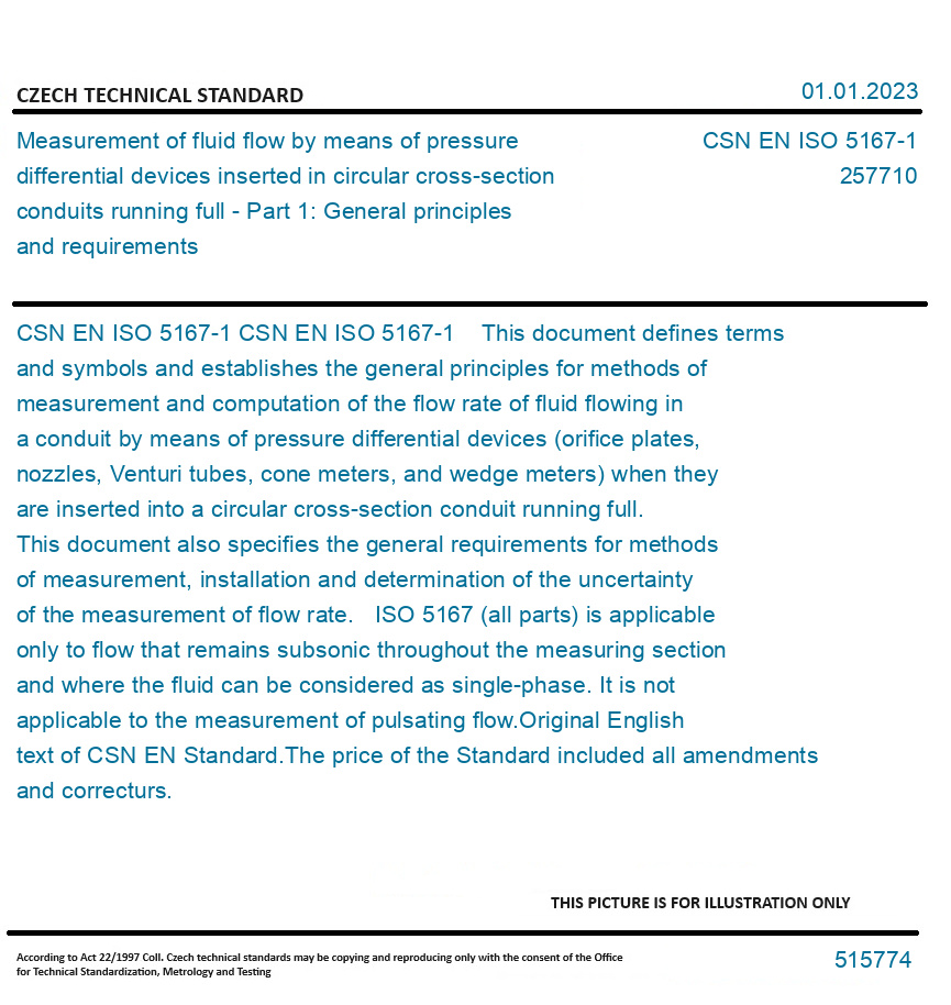 CSN EN ISO 5167-1 - Measurement of fluid flow by means of pressure ...