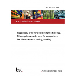 BS EN 403:2004 Respiratory protective devices for self-rescue ...