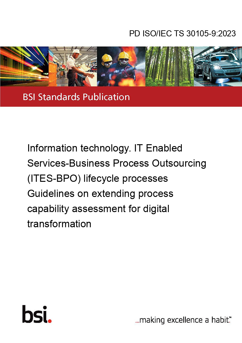 PD ISO/IEC TS 30105-9:2023 Information technology. IT Enabled Services-Business Process ...