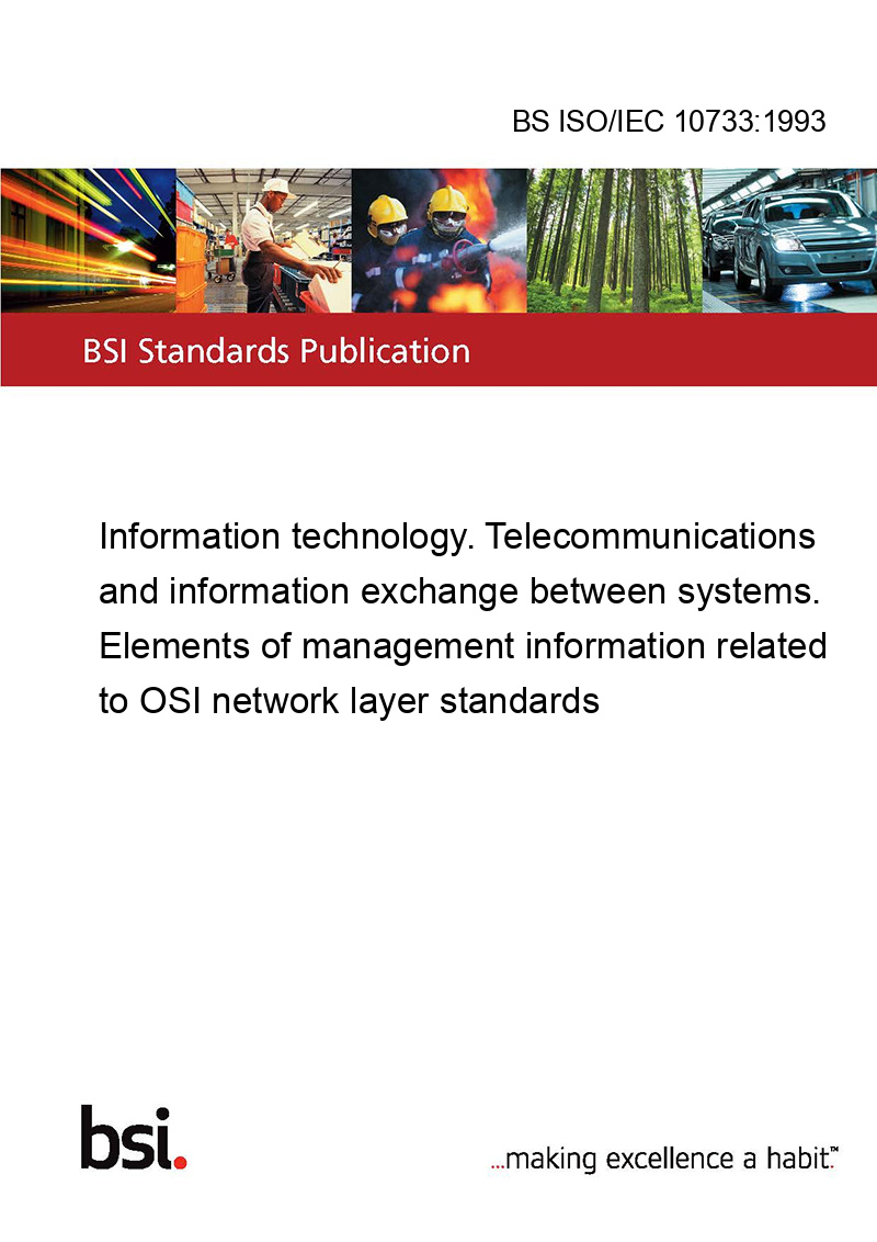 BS ISO/IEC 10733:1993 Information technology. Telecommunications and information exchange ...