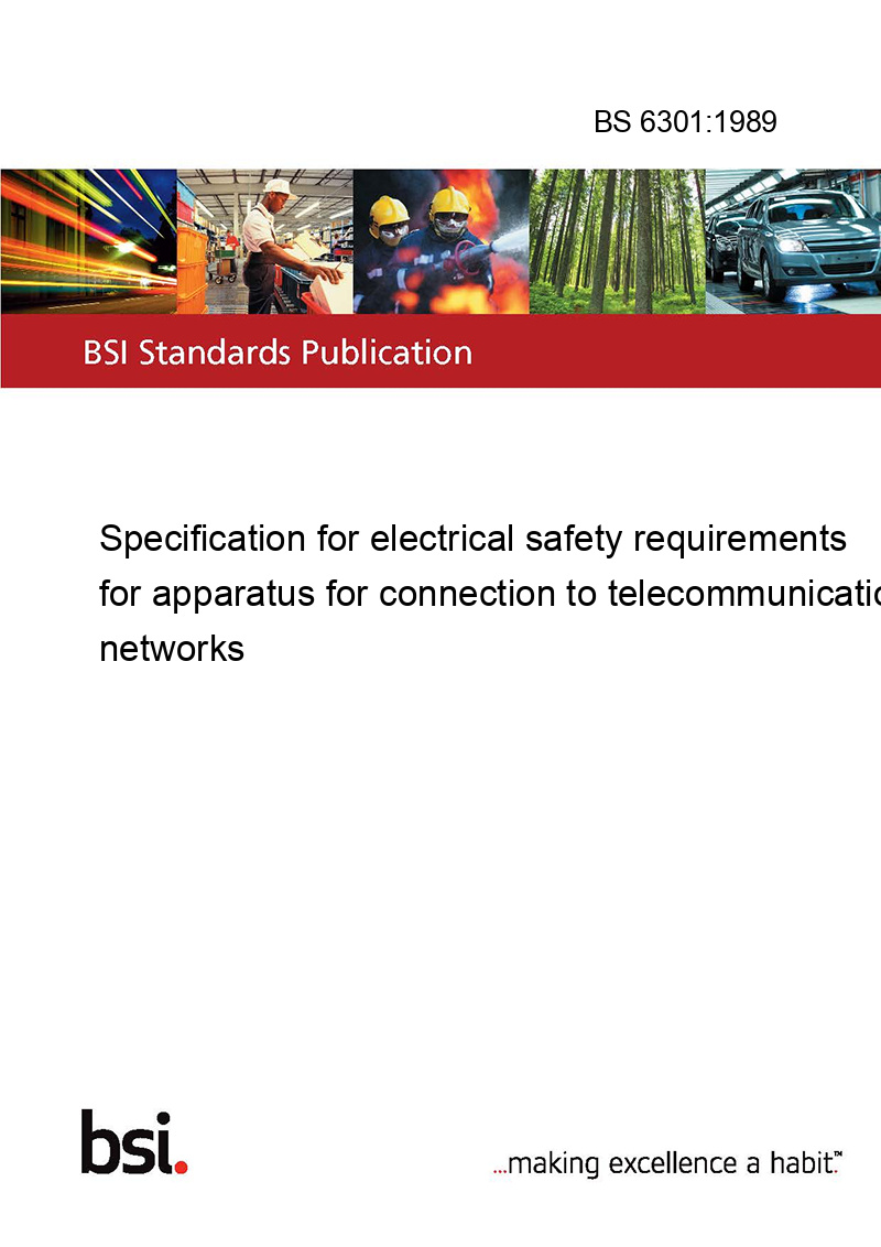 BS 6301:1989 Specification for electrical safety requirements for ...