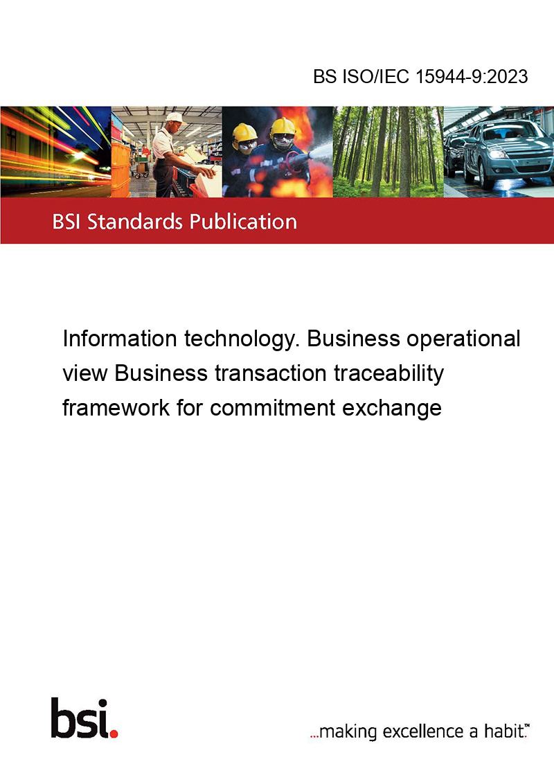 BS ISO/IEC 15944-9:2023 Information technology. Business operational ...