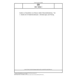 DIN 19294-1 - European Standards