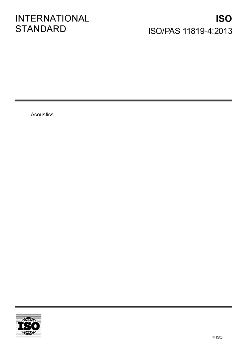 ISO/PAS 11819-4:2013