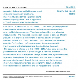 CSN EN ISO 10848-2 - Acoustics - Laboratory and field measurement of ...