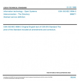 CSN ISO/IEC 9594-3 - Information technology - Open Systems Interconnection - The Directory ...