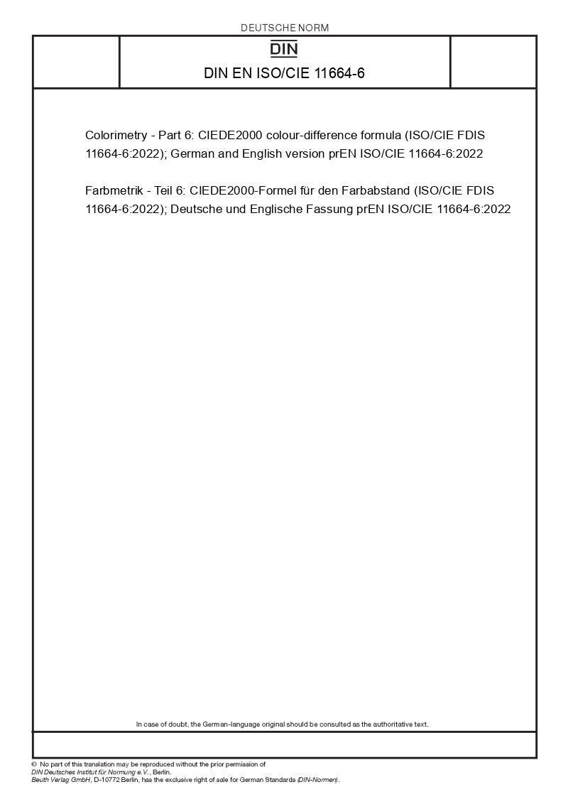 DIN EN ISO/CIE 11664-6