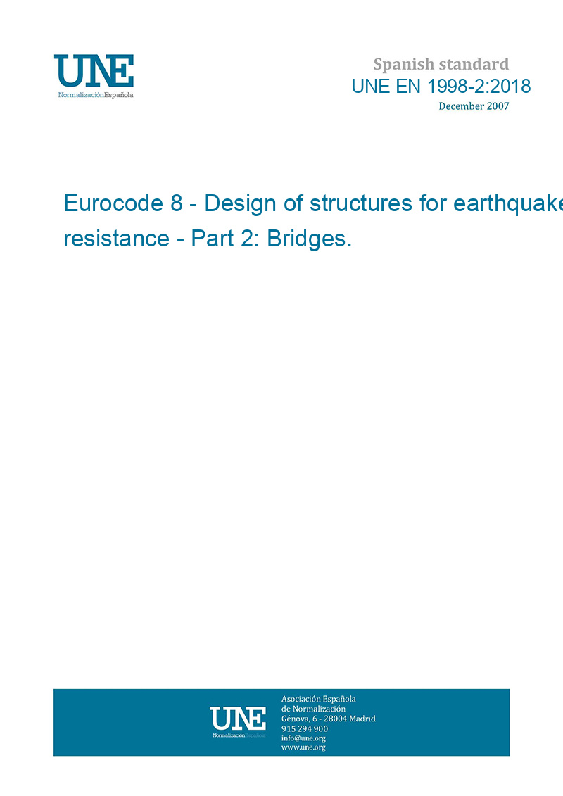 UNE EN 1998-2:2018 Eurocode 8 - Design of structures for earthquake ...