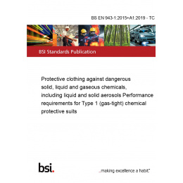 BS EN 943-1:2015+A1:2019 - TC Protective clothing against dangerous ...