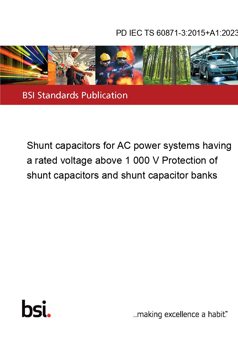 PD IEC TS 60871-3:2015+A1:2023 Shunt capacitors for AC power systems ...