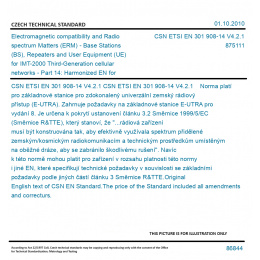 CSN ETSI EN 301 908-14 V4.2.1 - Electromagnetic compatibility and Radio ...