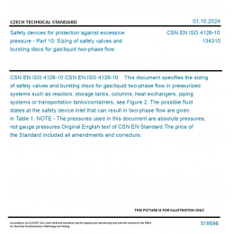 CSN EN ISO 4126-10 - Safety devices for protection against excessive ...