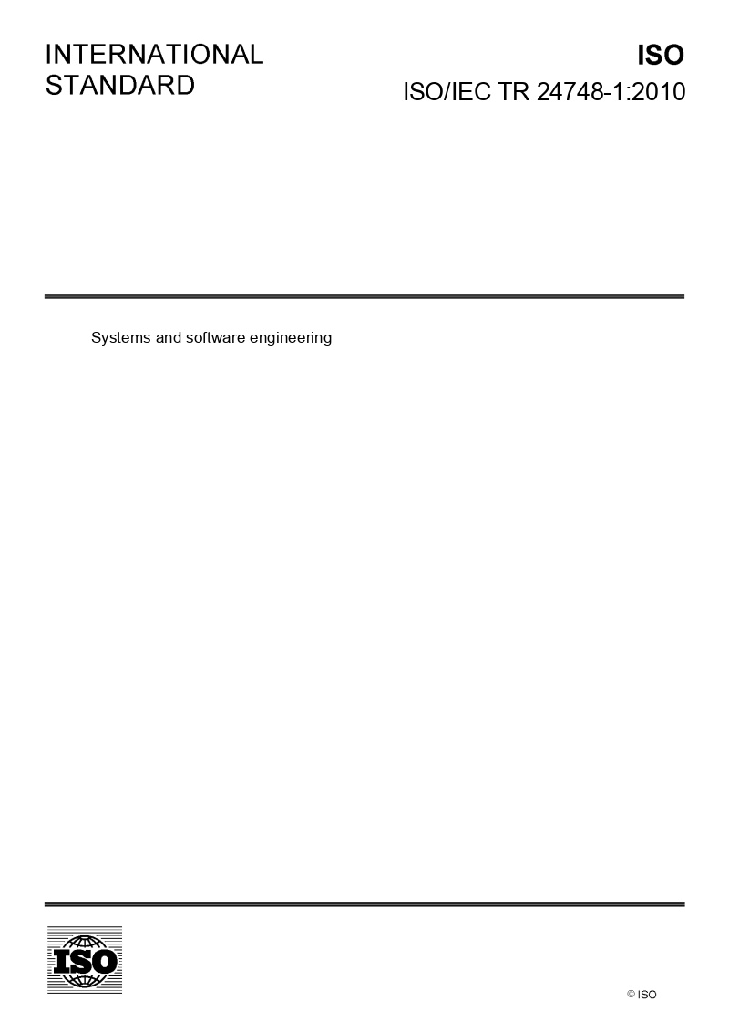 ISO/IEC TR 24748-1:2010