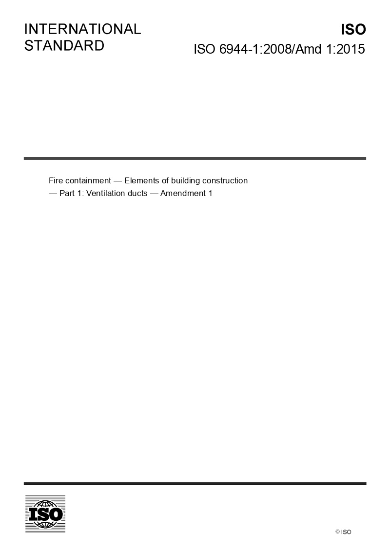 ISO 6944-1:2008/Amd 1:2015