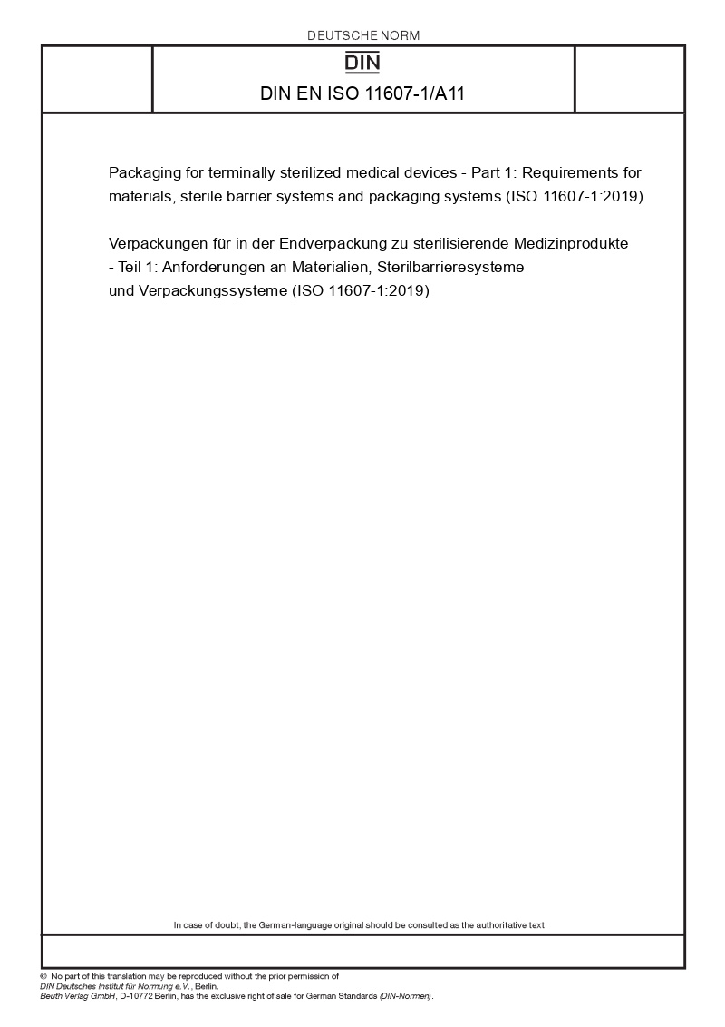 DIN EN ISO 11607-1/A11