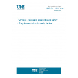 UNE EN 12521:2016 Furniture - Strength, durability and safety ...