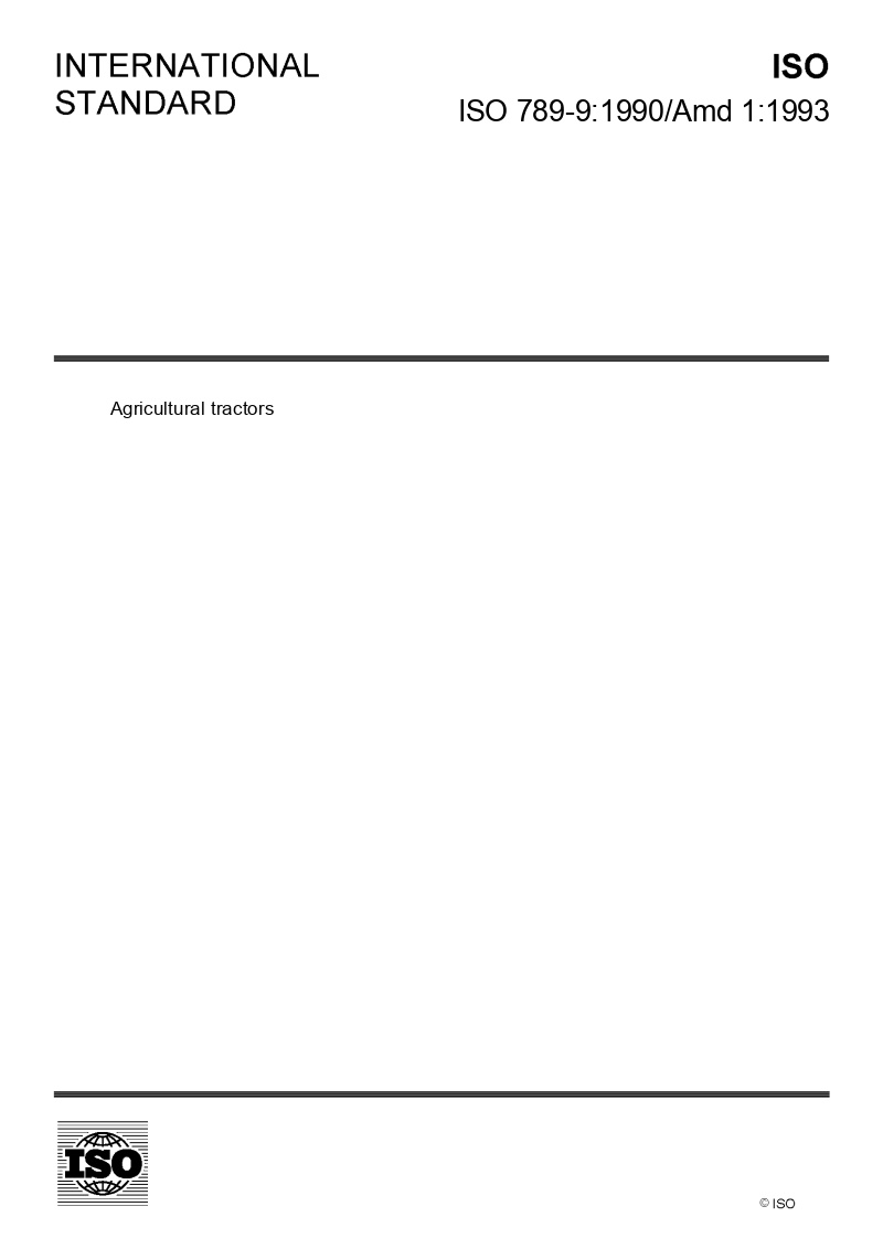 ISO 789-9:1990/Amd 1:1993