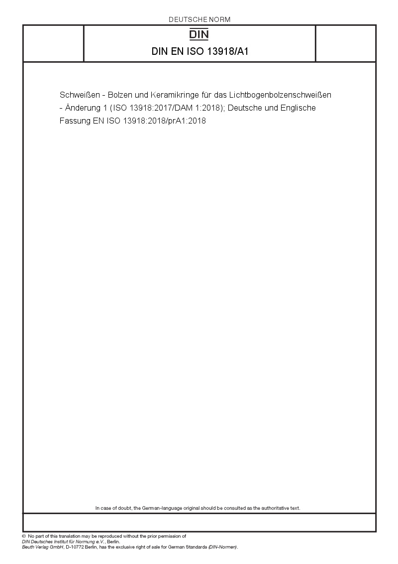 DIN EN ISO 13918/A1