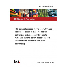 BS ISO 965-4:2021 ISO general purpose metric screw threads. Tolerances ...