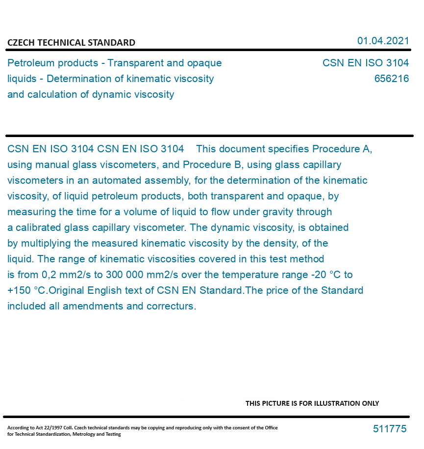 CSN EN ISO 3104 - Petroleum products - Transparent and opaque liquids ...