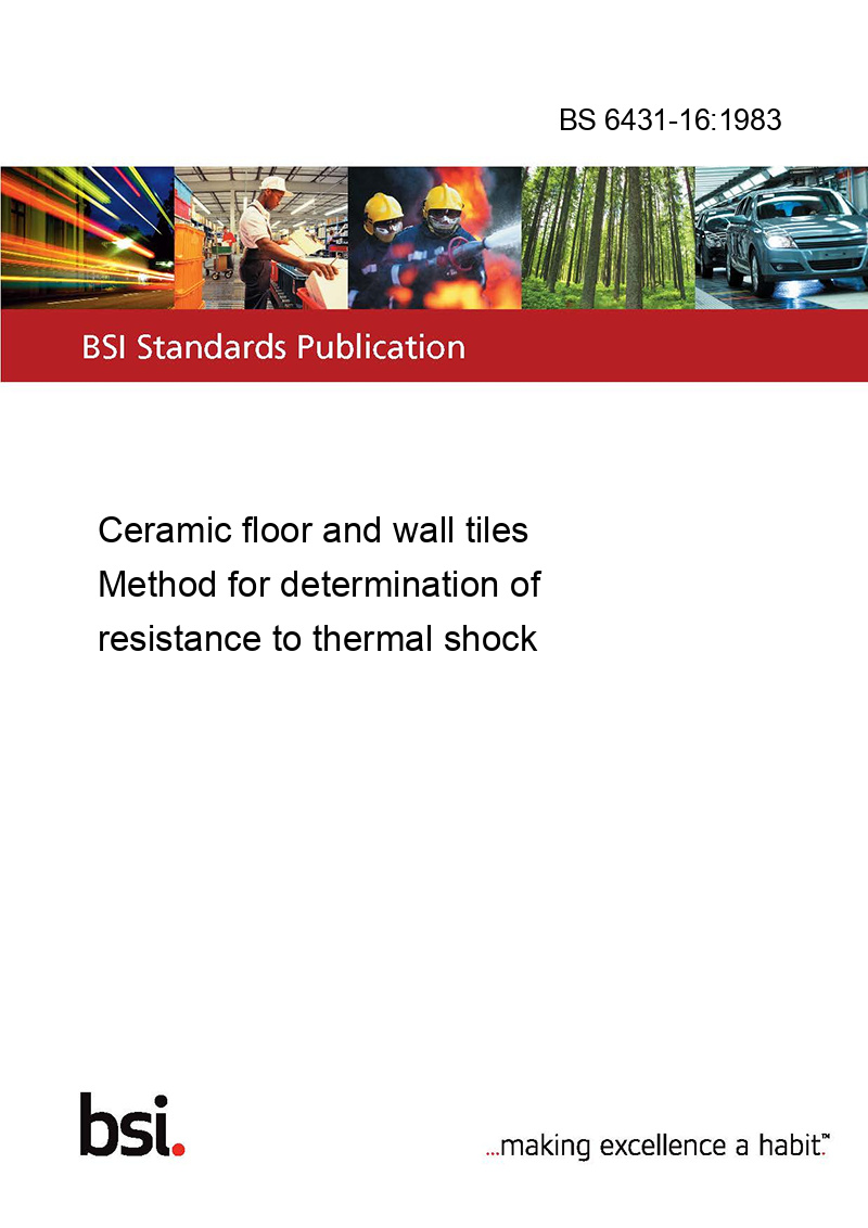 BS 6431-16:1983 Ceramic floor and wall tiles Method for determination ...