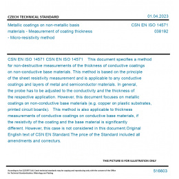 CSN EN ISO 14571 - Metallic coatings on non-metallic basis materials ...