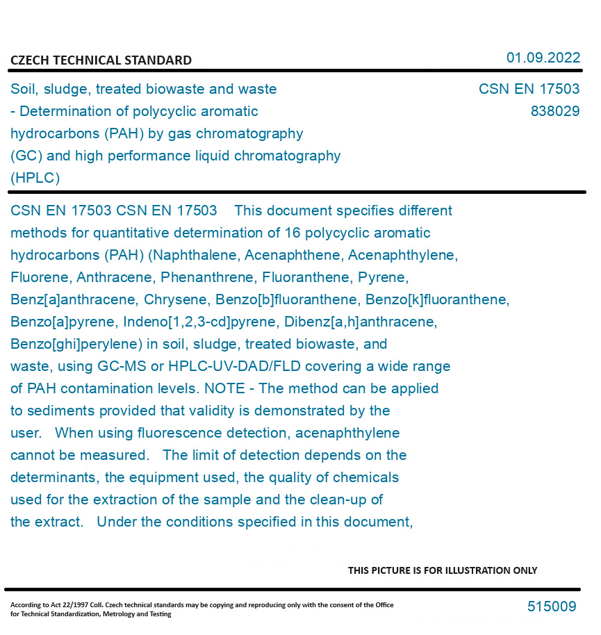 CSN EN 17503 - Soil, sludge, treated biowaste and waste - Determination ...