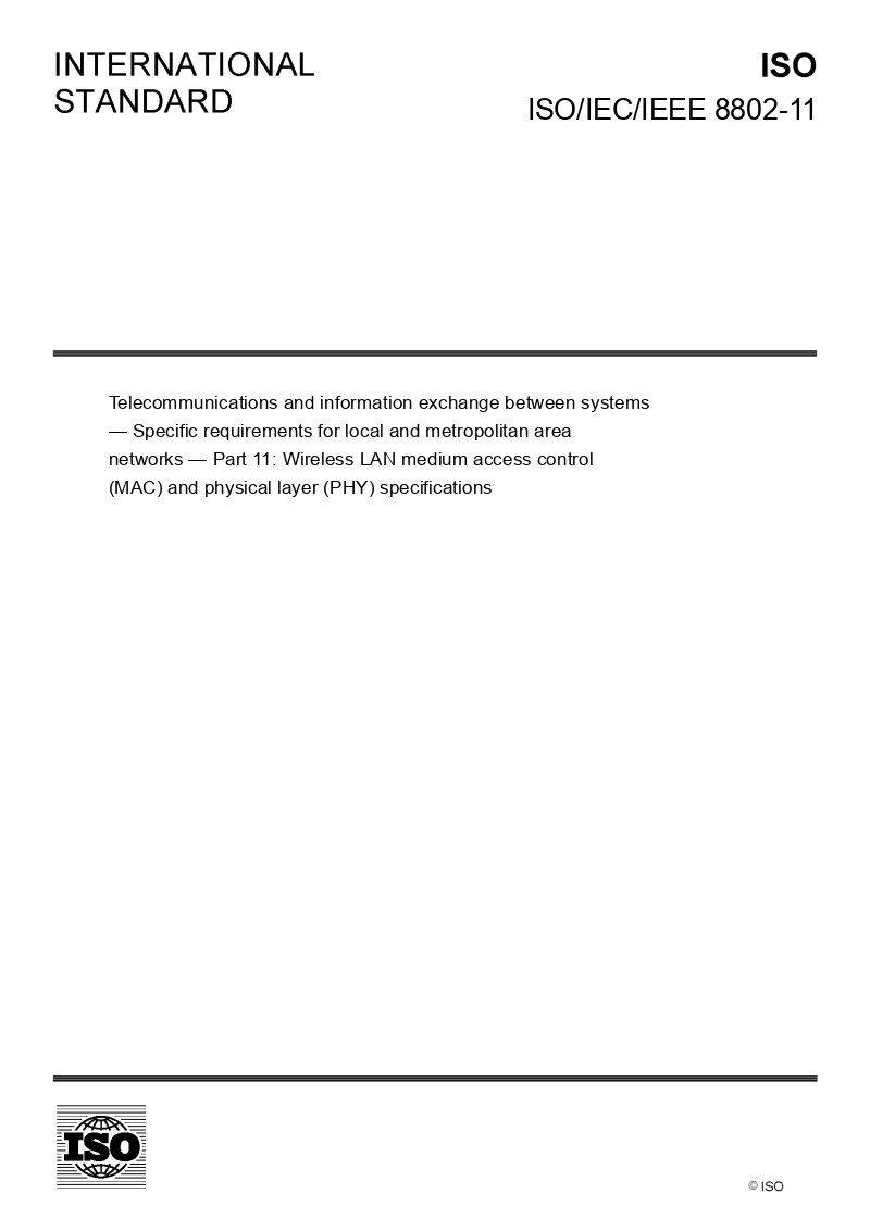 ISO/IEC/IEEE 8802-11:2022