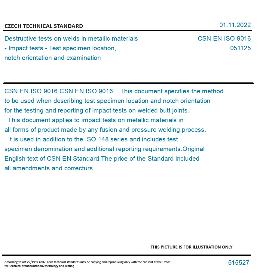 CSN EN ISO 9016 - Destructive tests on welds in metallic materials ...