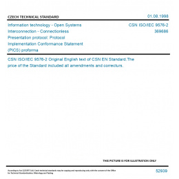 CSN ISO/IEC 9576-2 - Information technology - Open Systems Interconnection - Connectionless ...