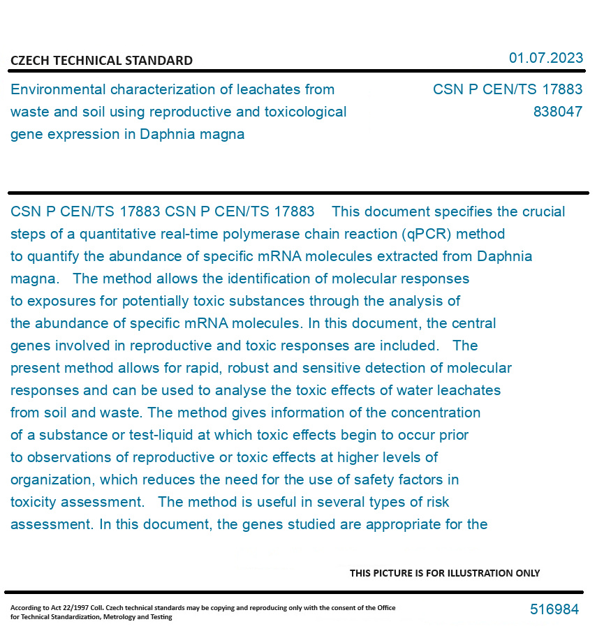 CSN P CEN/TS 17883 - Environmental characterization of leachates from ...