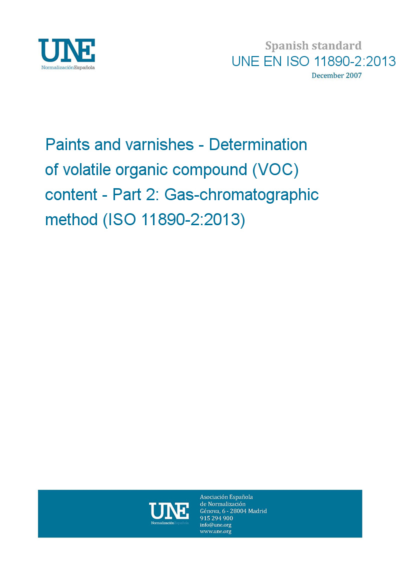 UNE EN ISO 11890-2:2013 Paints and varnishes - Determination of ...