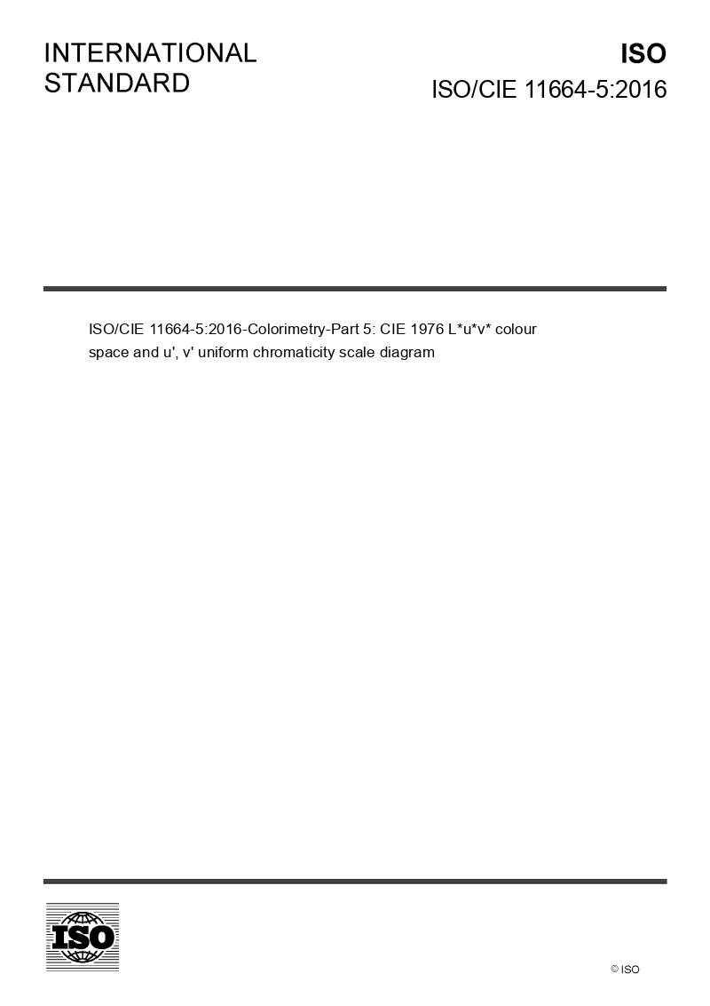 ISO/CIE 11664-5:2016